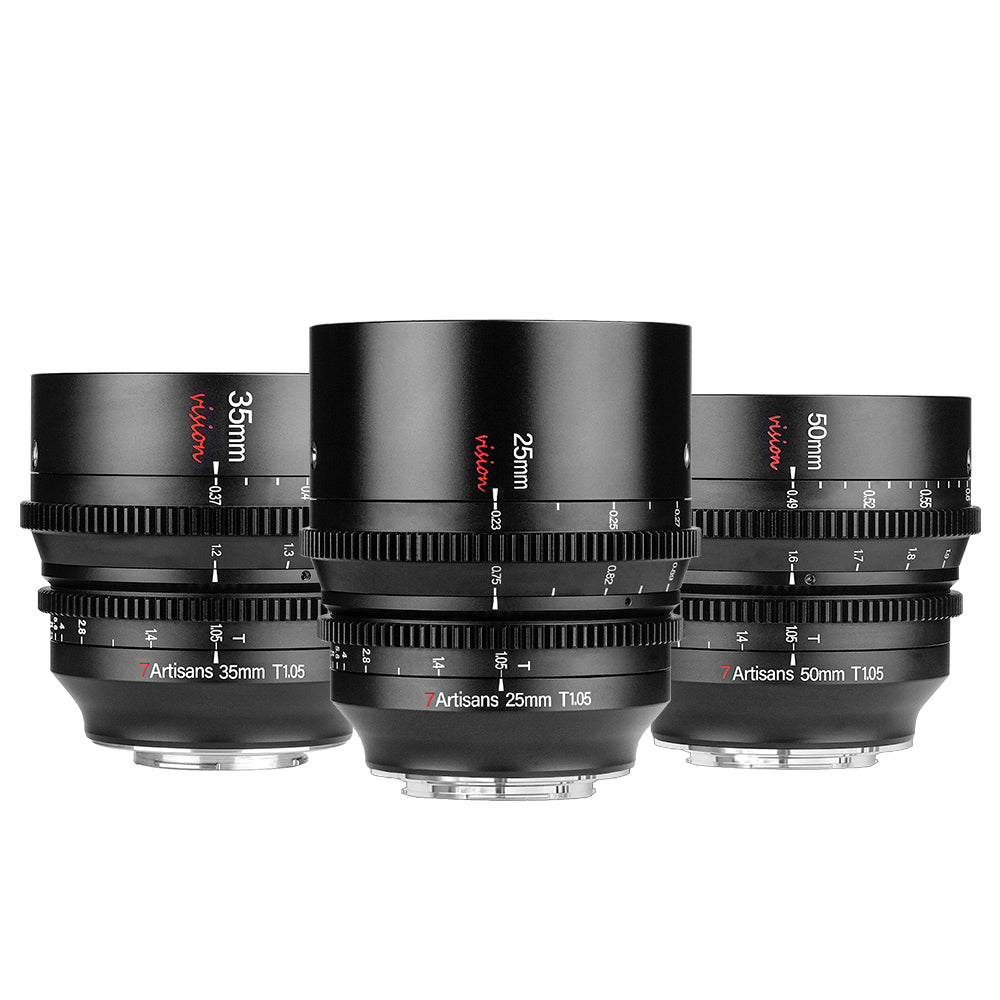 7Artisans Vision Cine Lens Bundle – Precision Lenses for Filmmakers ...
